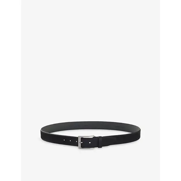 BOSS Logo Buckle Leather Belt