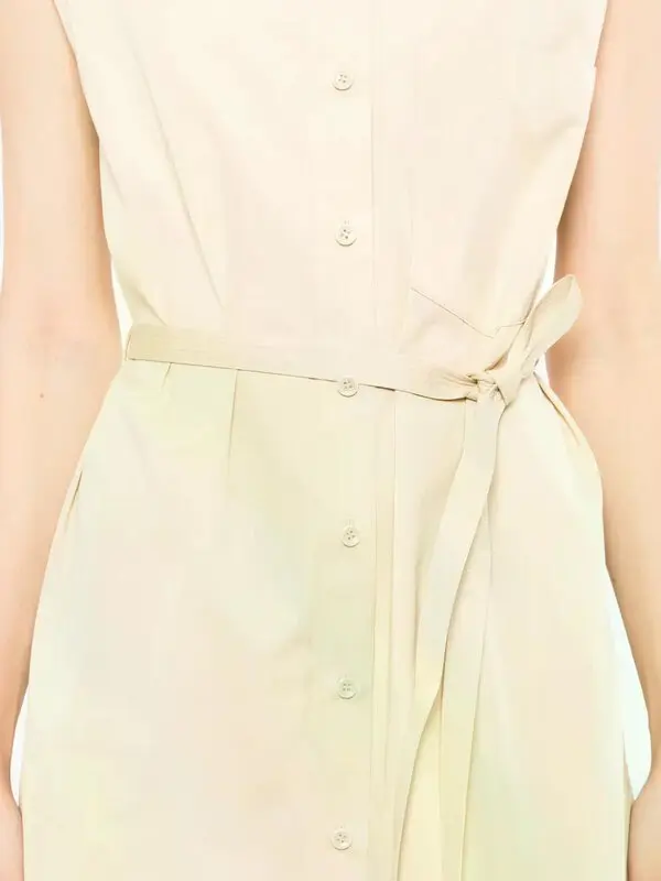 LESS Belted Shirt Dress - Neutrals