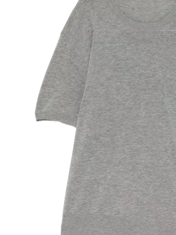 JNBY Short-sleeve Knit Top With Asymmetric Hem