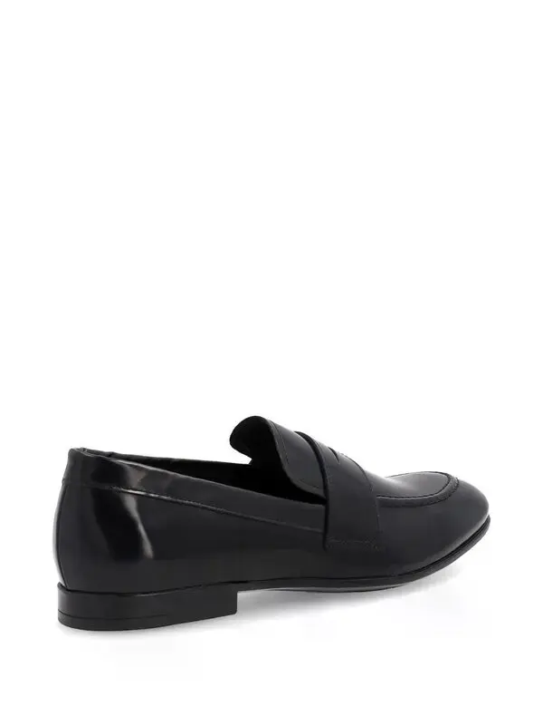 FRAU Polished Leather Loafers - Blue