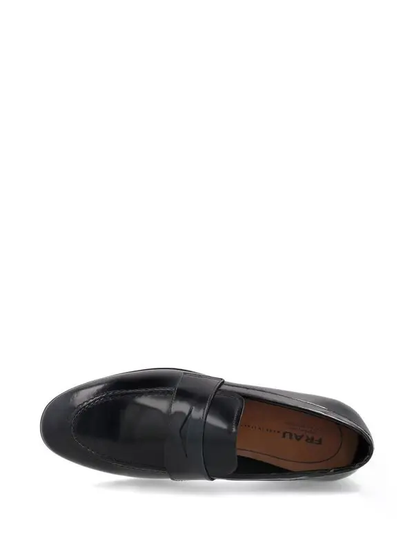 FRAU Polished Leather Loafers - Blue