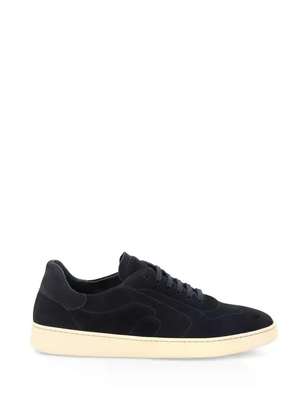 FRAU Suede Top-stitching Sneakers - Blue
