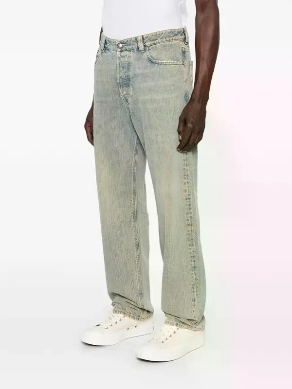 DIESEL® Faded Effect Straight Leg Jeans