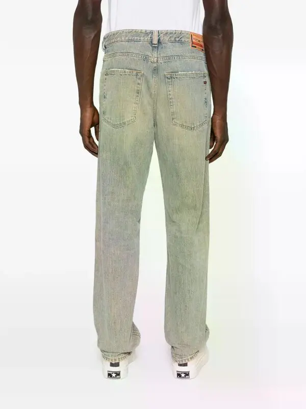 DIESEL® Faded Effect Straight Leg Jeans