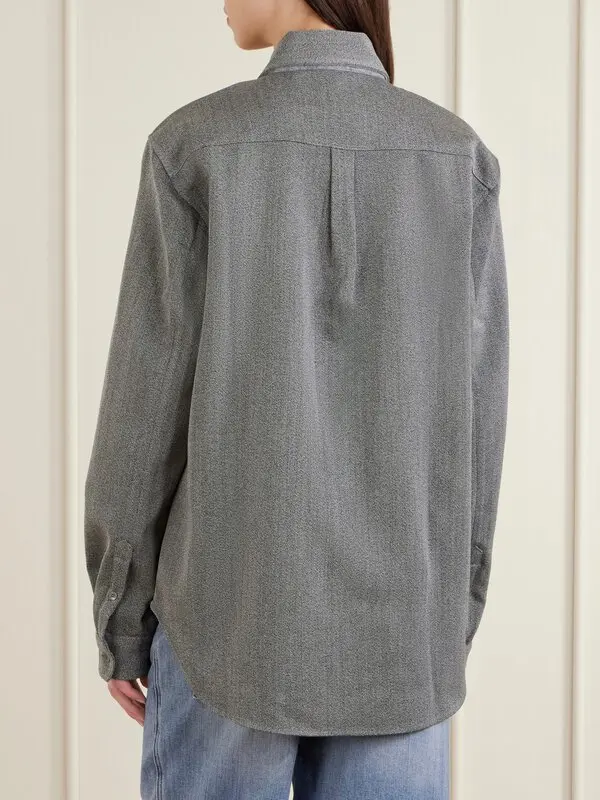 Tibi Mélange Virgin Wool Zip-up Jacket