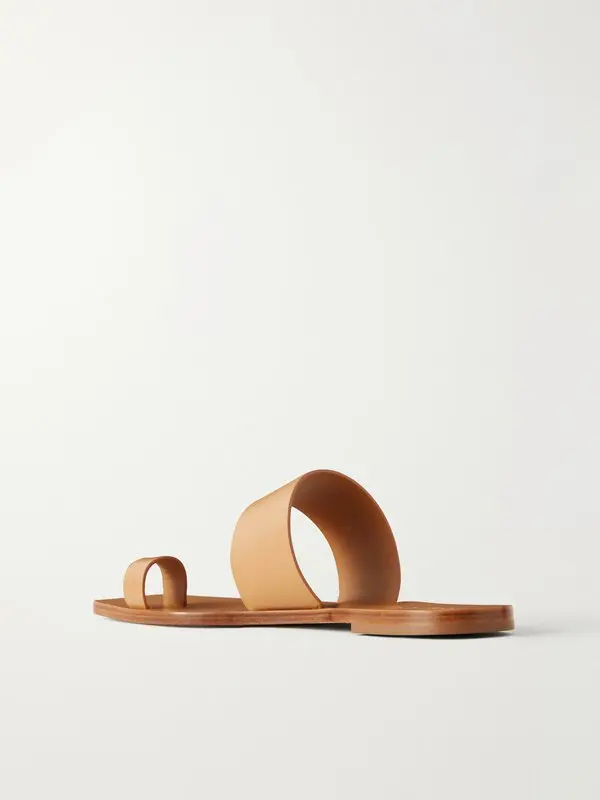 AeydĒ Sibel Leather Flat Sandals