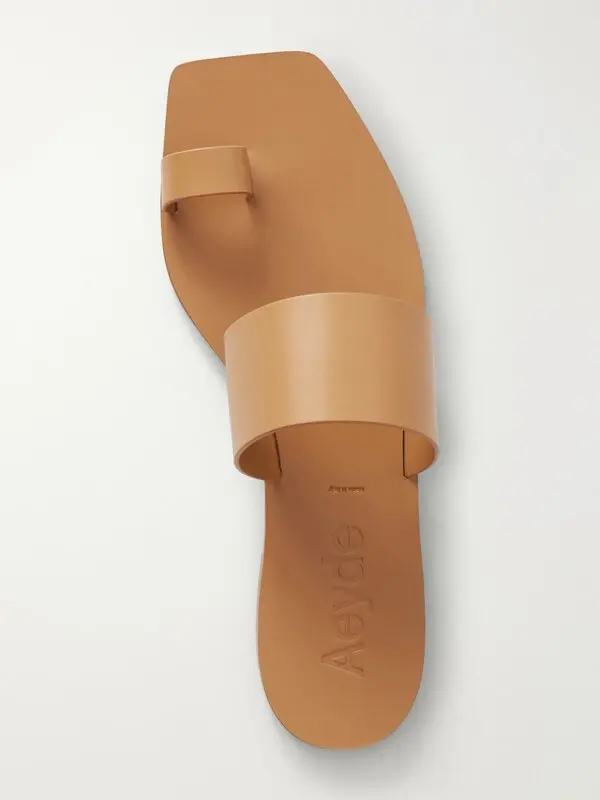 AeydĒ Sibel Leather Flat Sandals