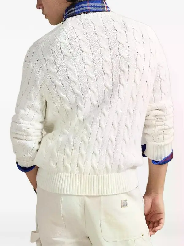 Polo Ralph Lauren Cable-knit Flag Motif Sweater