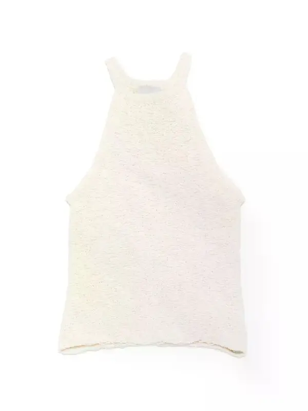 HALFBOY Textured Sleeveless Top - Neutrals