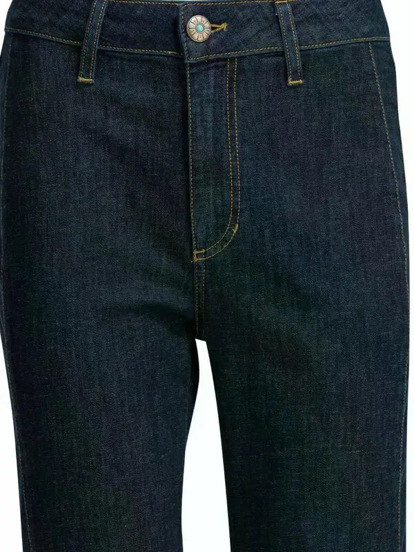 SHAFT JEANS Contrast Stitching Jeans
