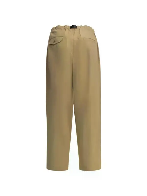Comme Des Garçons Belted Pleated Cotton Trousers