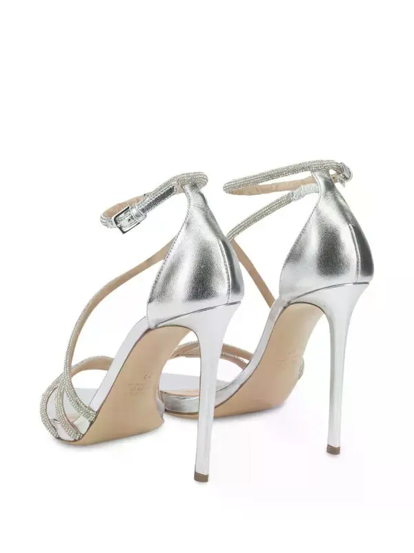 NINALILOU Micol Crystal Embellished Sandals
