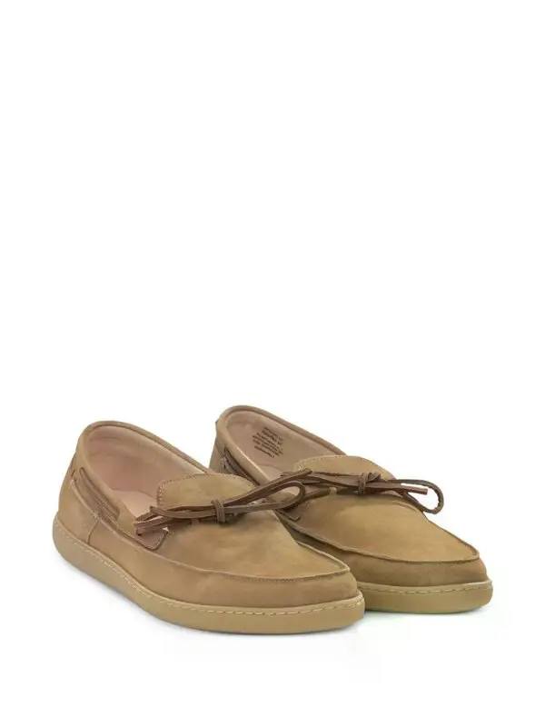 ASTORFLEX Suede Loafers With Bow Detailing