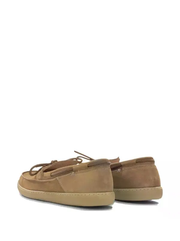 ASTORFLEX Suede Loafers With Bow Detailing