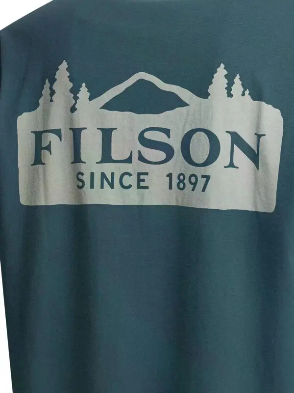 Filson Logo-print Cotton T-shirt - Blue