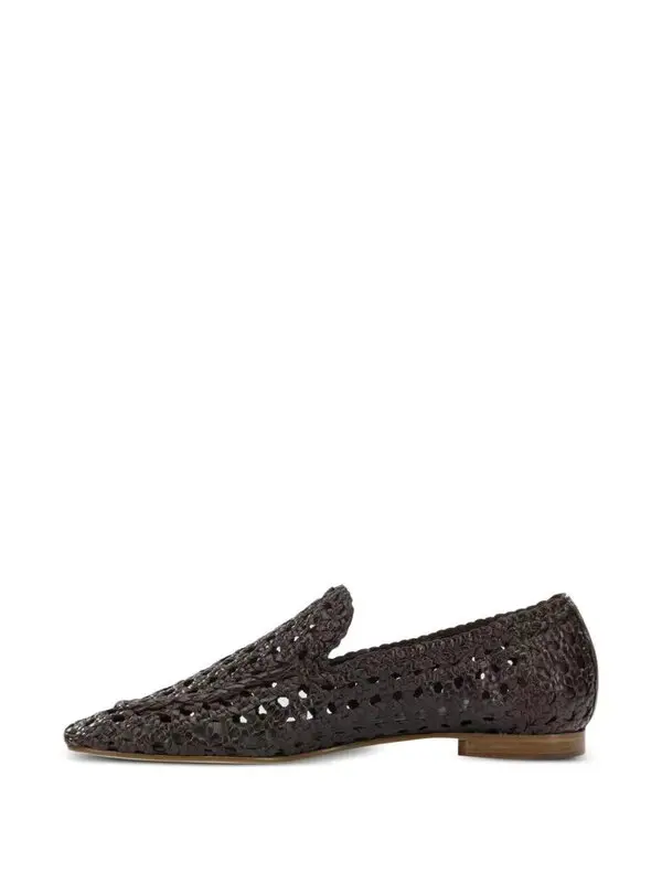 TONI PONS Woven Leather Loafers