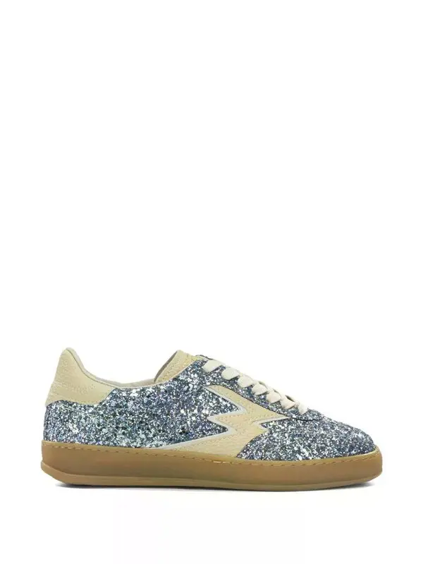 MOA CONCEPT Embellished Leather Sneakers - Blue