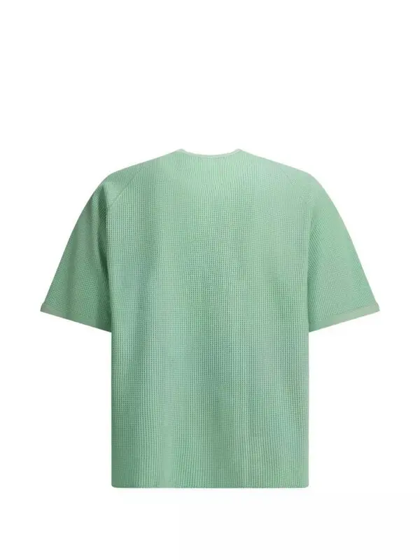 GOLDWIN Waffle-knit Raglan-sleeve T-shirt - Green