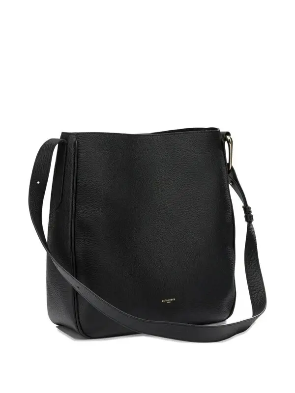 LE TANNEUR Large Hobo Shoulder Bag - Black