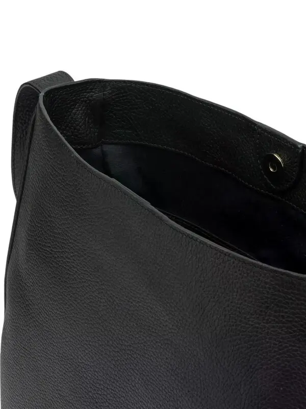 LE TANNEUR Large Hobo Shoulder Bag - Black