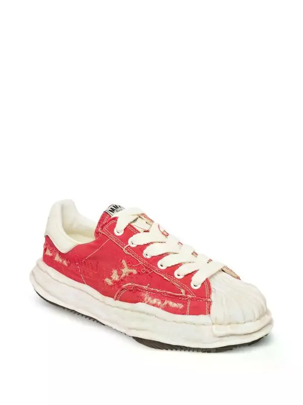 Mihara Yasuhiro Blakey Distressed Canvas Sneakers