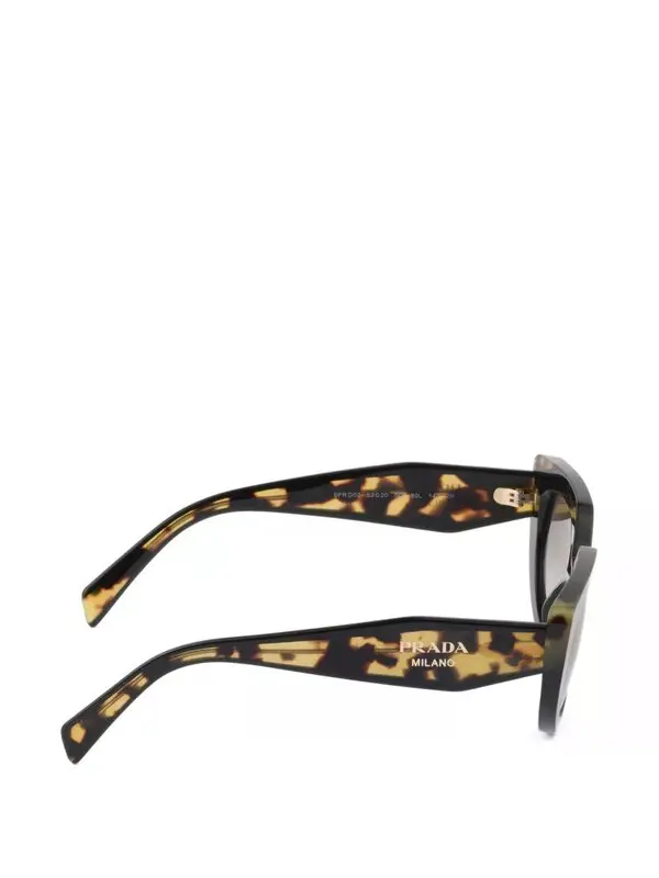 Prada Acetate Oval Sunglasses - Black