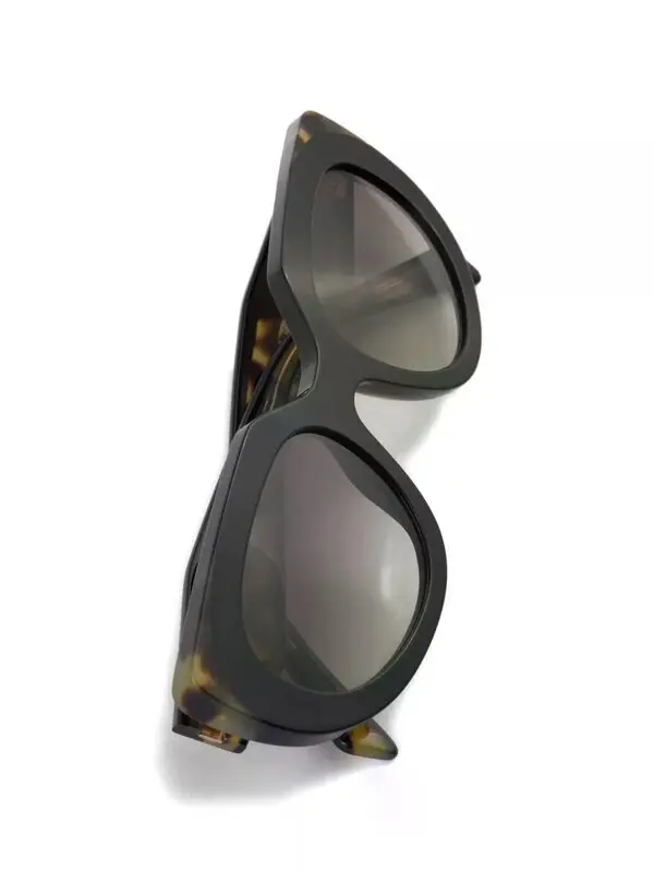 Prada Acetate Oval Sunglasses - Black
