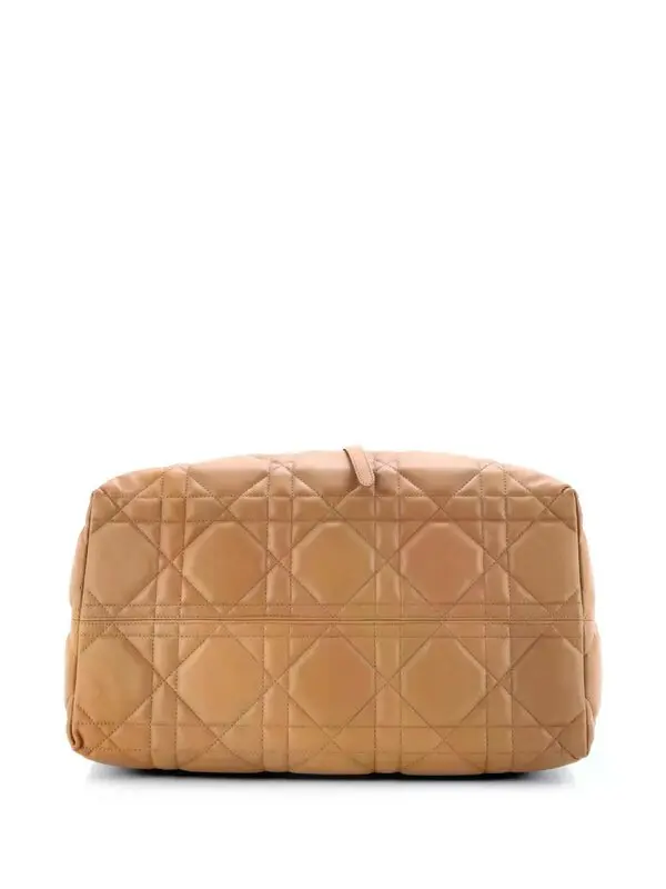 Dior Quilted Calfskin Tote Bag - Brown