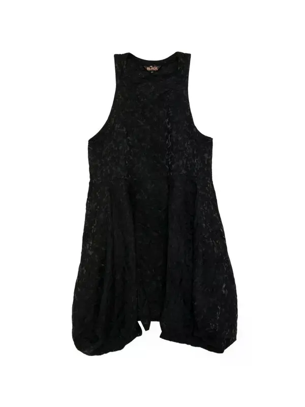 Comme Des Garçons Jacquard-pattern Dress - Black