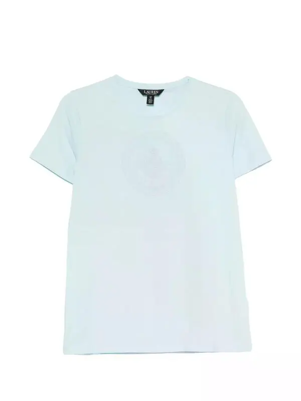 Ralph Lauren Logo Embroidered Crew Neck T-shirt - Blue