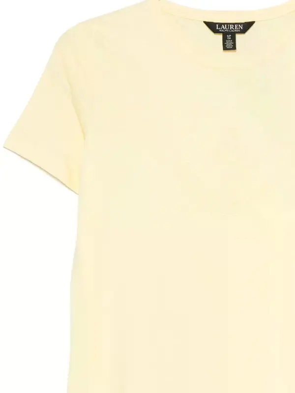 Ralph Lauren Logo Embroidered T-shirt - Yellow