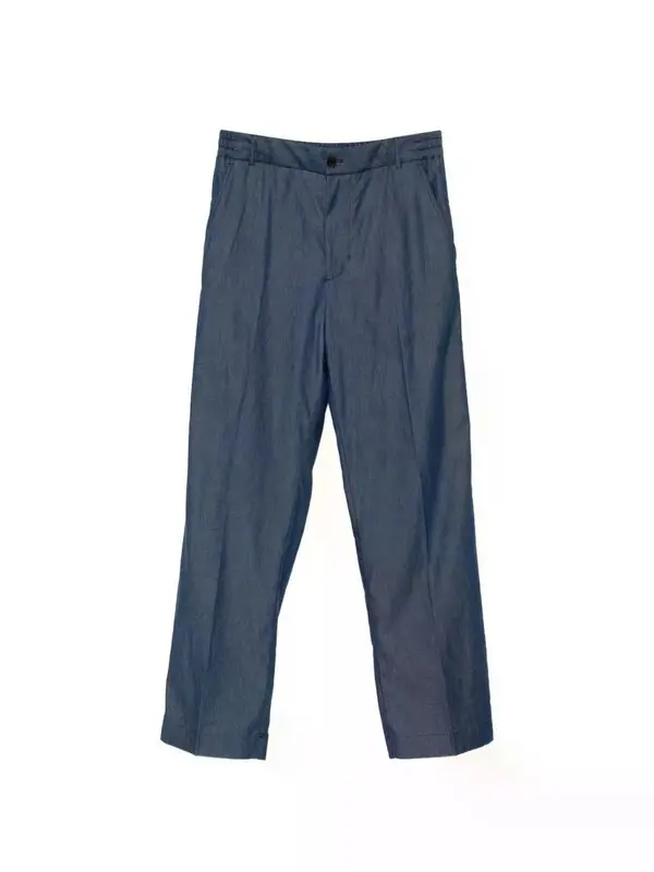 Moncler Tailored Trousers With Elasticated Waistband - Blue
