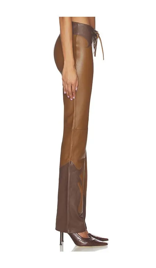 Miaou Element Leather Trousers