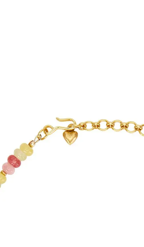 Brinker & Eliza Citrus Beaded Necklace With Gold Plated Clasp - Multi