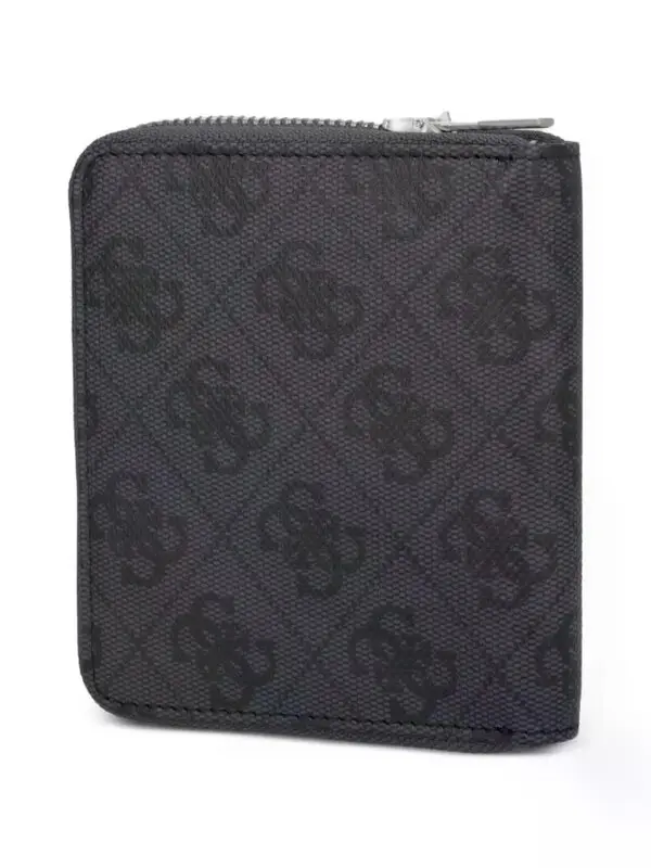 Guess Monogram-print Logo-plaque Wallet