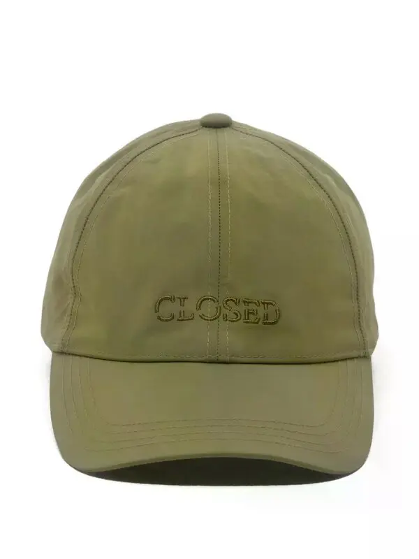 Closed Embroidered Logo Cap - Green