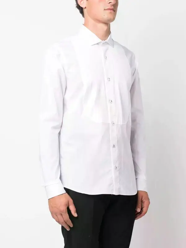 Philipp Plein Black Tie Cotton Shirt