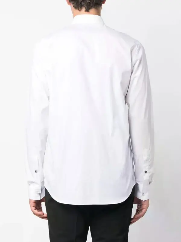 Philipp Plein Black Tie Cotton Shirt