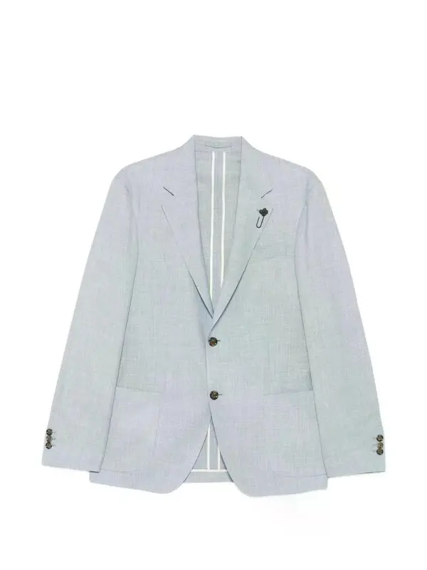 LARDINI Roma Single-breasted Blazer - Blue