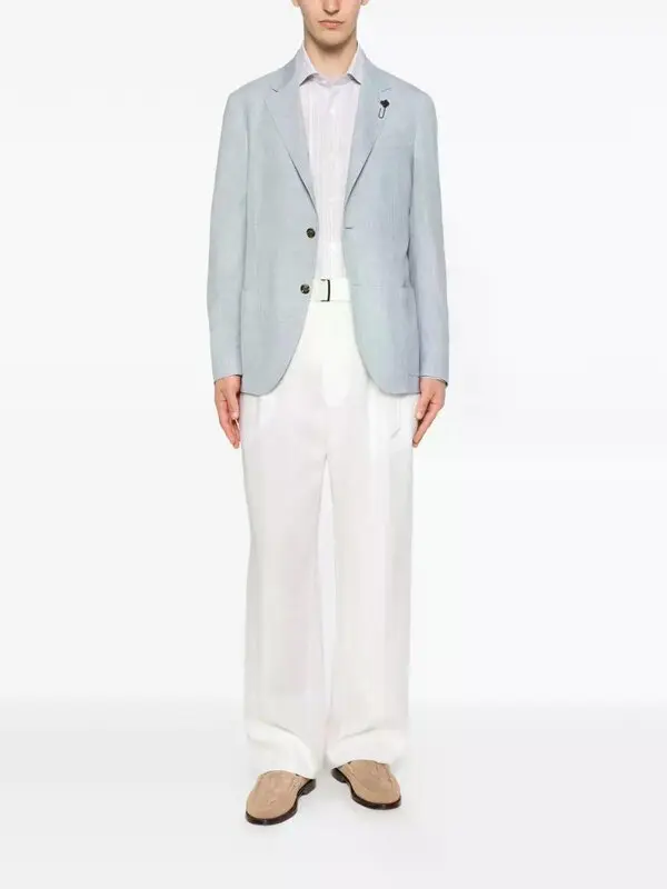 LARDINI Roma Single-breasted Blazer - Blue