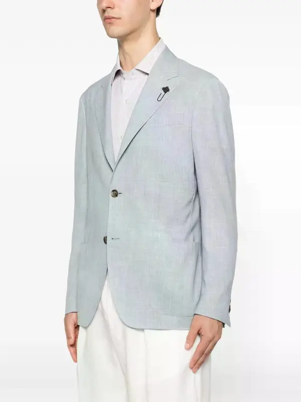 LARDINI Roma Single-breasted Blazer - Blue