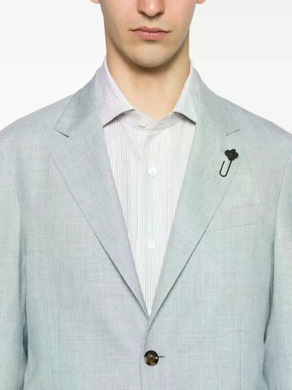 LARDINI Roma Single-breasted Blazer - Blue