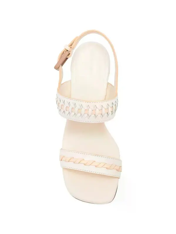 Zimmermann Alchemy Woven Strap Block Heel Sandals