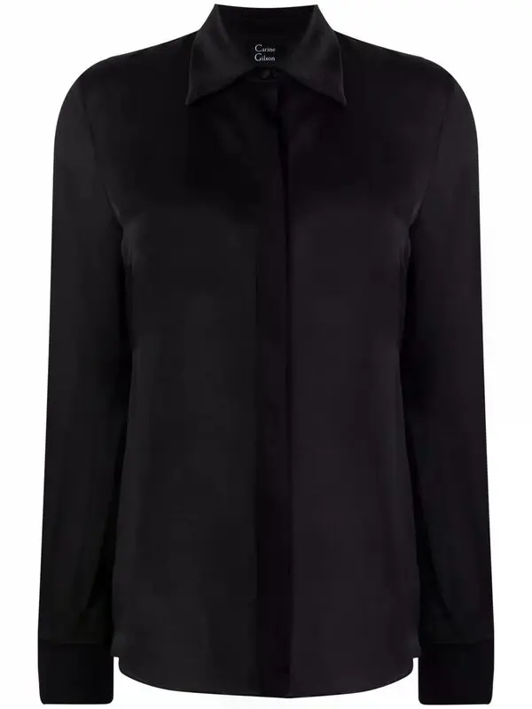 Carine Gilson Concealed Button-fastening Silk Shirt