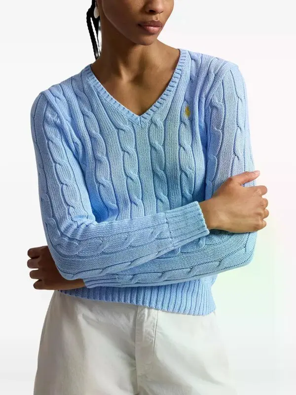 Polo Ralph Lauren Cable-knit V-neck Sweater