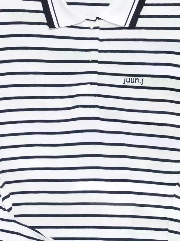 JUUN.J Striped Cotton Polo Dress