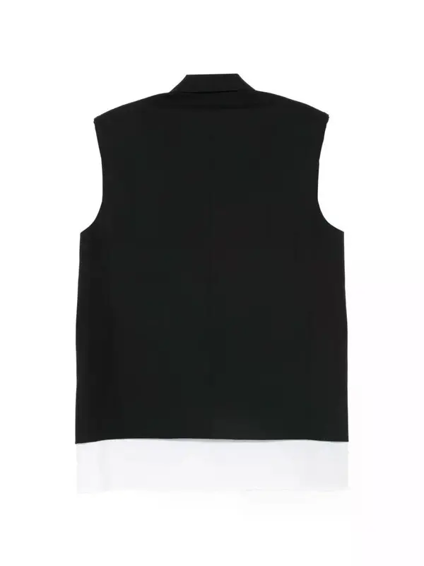 JUUN.J Sleeveless Layered Waistcoat