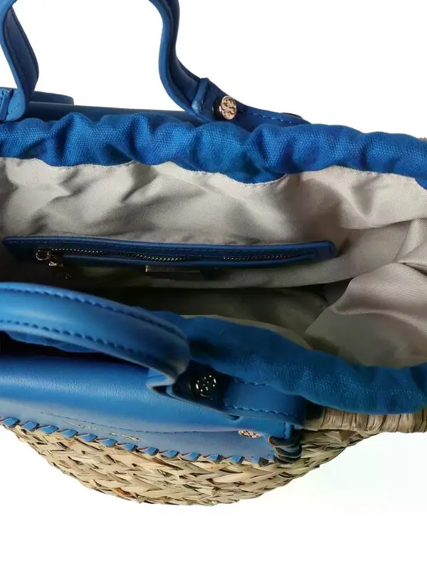 V°73 Woven Beach Bag With Whipstitch Trim