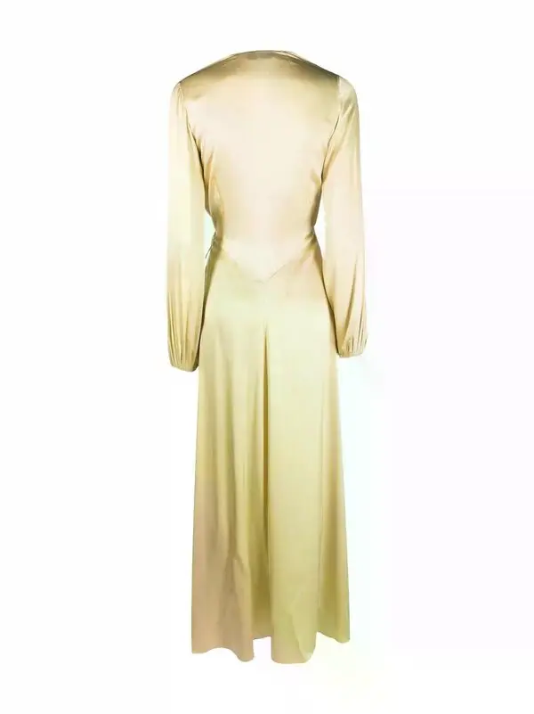 Carine Gilson Waist-tied Silk Night Dress