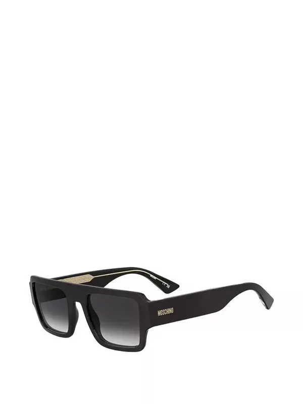 Moschino Rectangle Frame Sunglasses - Black